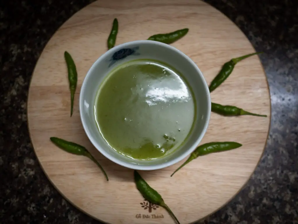 Muoi Ot Xanh - Vietnamese Green Seafood Sauce - The Roaming Fork